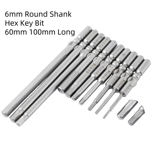 HEX HEAD MAGNETIC Screw Driver Bit Or Set Allen Key Impact Power 6mm ...
