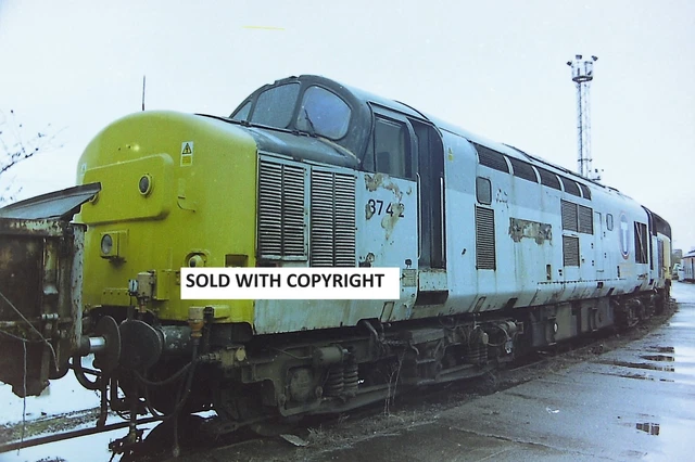 RAILWAY / TRAIN Negative 35mm Loco Class 37 37412 Sold with copyright ...