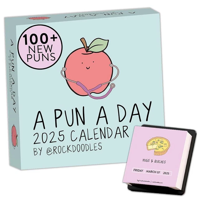 2025 FUNNY PUNS Calendar - Daily Calendar 2025 with Funny Puns 2025 ...