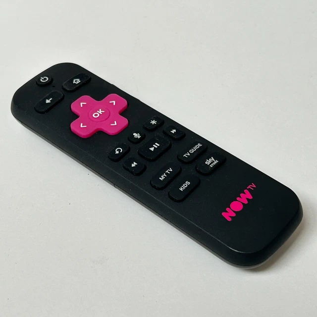 NOW TV SMART Stick Remote Control Original With Voice Controls Pink ...