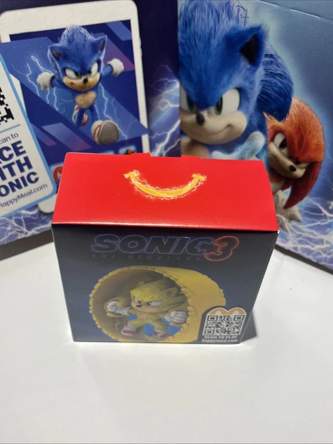 2024 MCDONALDS HAPPY Meal Toy Sonic 3 Sonic Yellow Roller #3 Canada ...