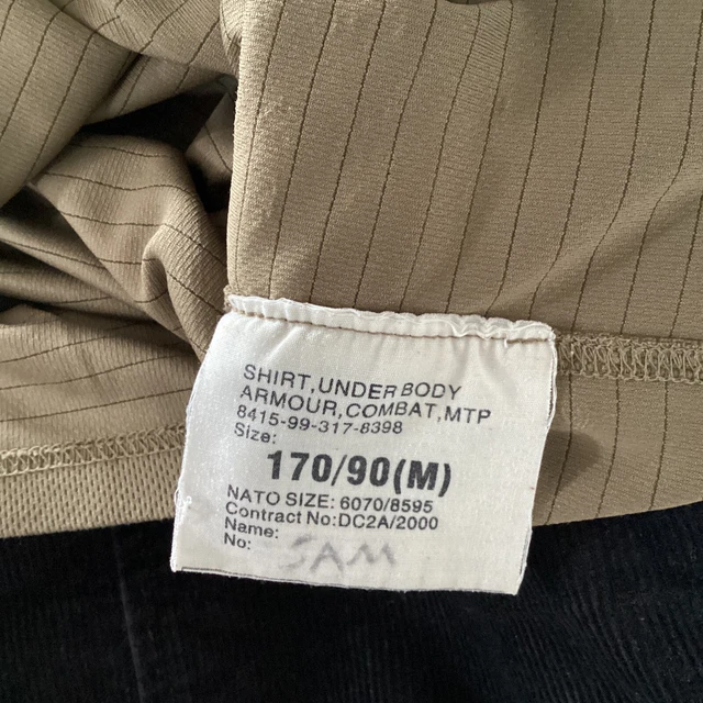 BRITISH MILITARY ARMY Combat Mtp Ubacs Under Body Armour Shirt Airsoft ...