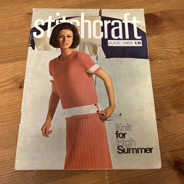 STITCHCRAFT MAGAZINE VINTAGE KNITTING PATTERN booklet - June 1965 £2.80 - PicClick UK