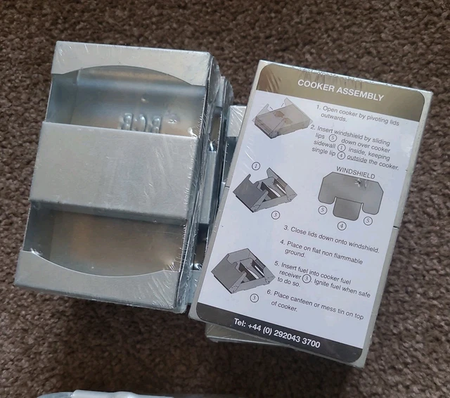 4X BCB HEATER Stoves with 6x Packs BCB FIRE DRAGON Gel Fuel + 2x Mess ...