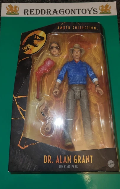 JURASSIC PARK WORLD Amber Collection Dr. Alan Grant Figure New Sealed £ ...