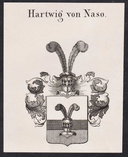 HARTWIG NASO WAPPEN coat of arms Heraldik heraldry Genealogie ...