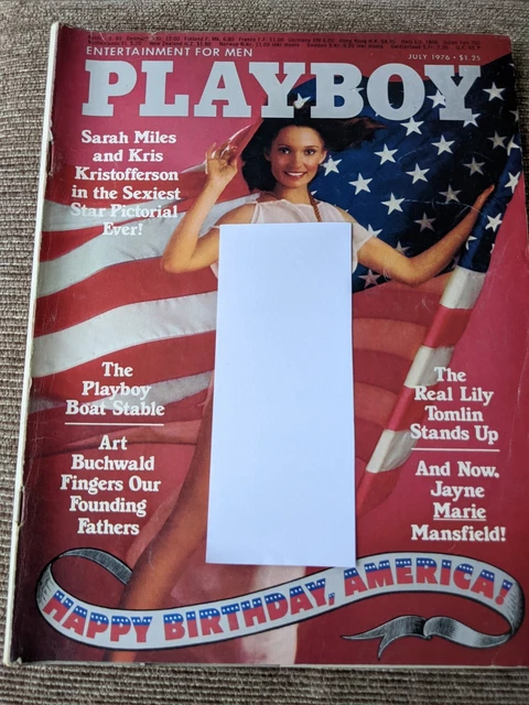 VINTAGE PLAYBOY MAGAZINE JULY 1976 WITH CENTRE PAGES In Fair to Good ...
