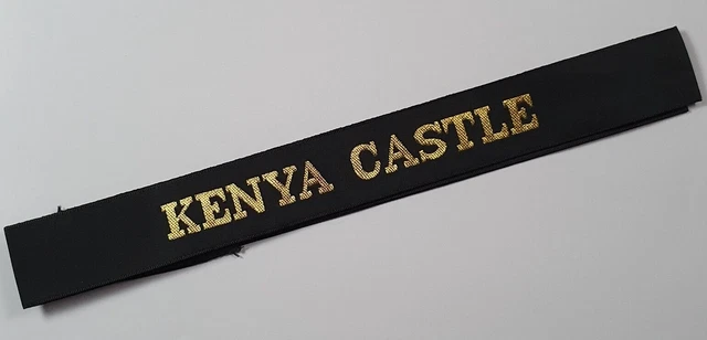 UNION CASTLE LINE Kenya Castle Ships crew cap tally - Vintage Ocean ...