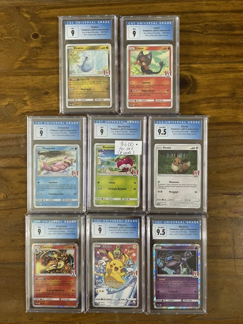 POKEMON TCG KFC Indonesia Promo Set Charizard Pikachu 016 - US Shipper ...