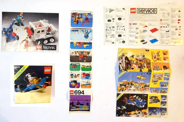 LEGO INSTRUCTIONS & leaflets 694 Haulage Truck 9872 Xenon X-Craft ...