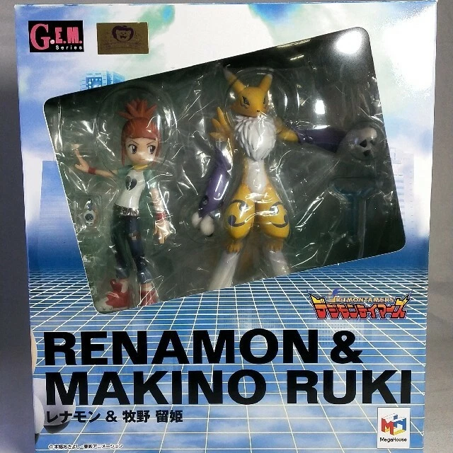 G.E.M. SERIES DIGIMON Adventure Renamon & Makino Ruki Figure Megahouse ...