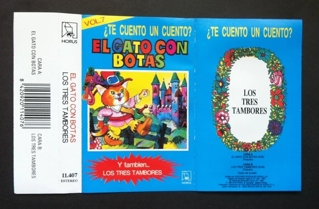 CUENTO / EL Gato Con Botas + Los 3 Tambores Spain Cassette Tape Horus ... CUENTO / EL Gato Con Botas + Los 3 Tambores Spain Cassette Tape Horus ...