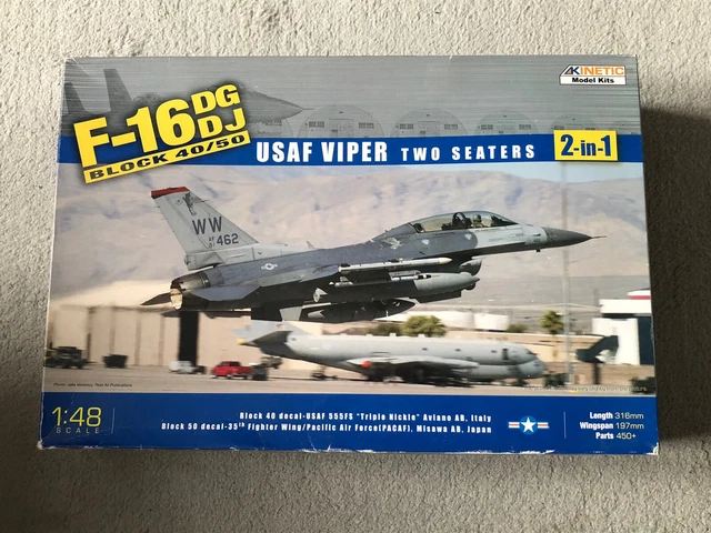 KINETIC F-16D BLOCK 40/50 USAF two seaters 1/48 Model Kit £30.00 - PicClick UK