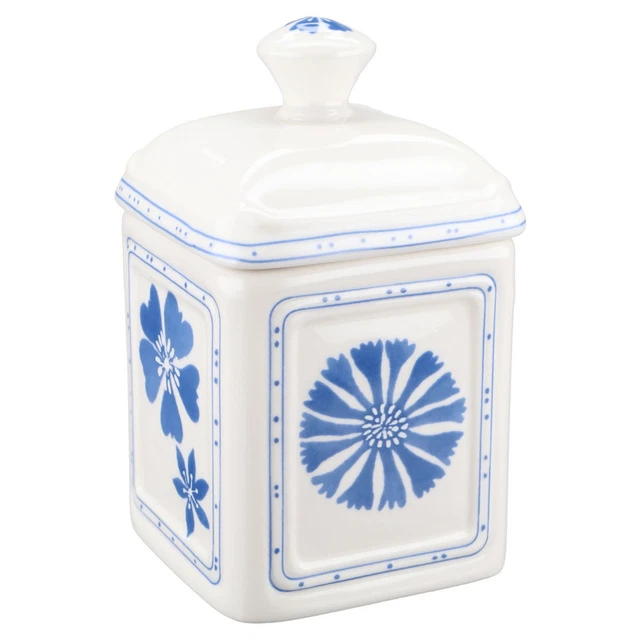TEEDOSE VORRATSDOSE KLEIN Villeroy & Boch Farmhouse Touch Blueflower ...