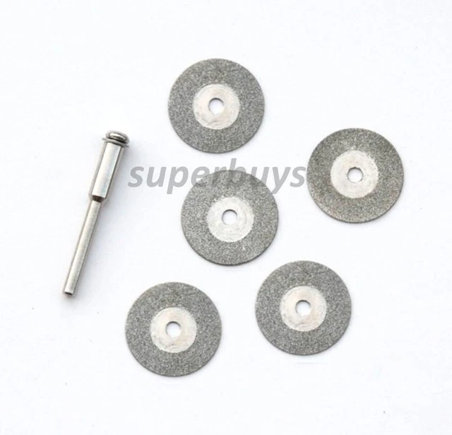 6PCS 20MM ABRASIVE Emery Diamond Cutting Grinding For Dremel Wheel ...