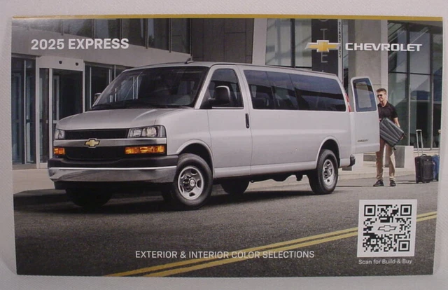 2025 CHEVROLET EXPRESS Paint Color Chip Brochure - Original £7.37 ...