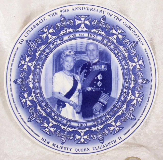 WEDGWOOD QUEEN ELIZABETH II 50th Anniversary Coronation 2003 Daily Mail ...