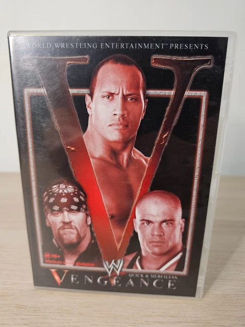WWE VANGEANCE 2002 DVD Region 4 NTSC WWF The Rock Hulk Hogan Undertaker ...