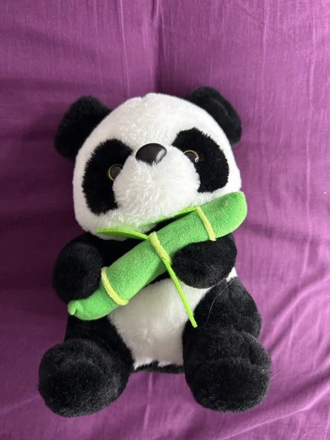 ADORABLE PANDA PLUSH Toy With Bamboo Soft Cuddly Teddy £12.94 - PicClick UK