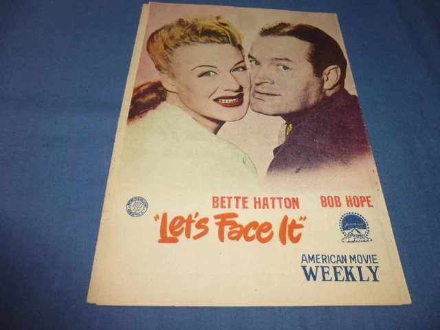 (279) OLD MOVIE pamphlet The Dumb Girl by Bop Hope and Betty Hutton £55 ...