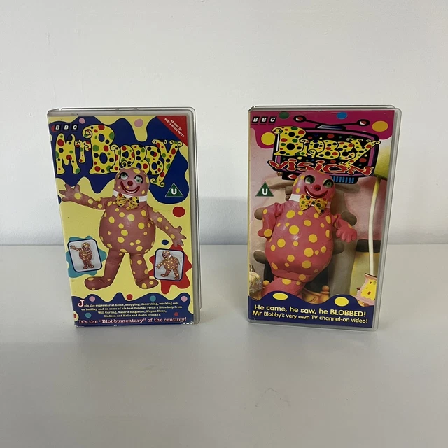 MR BLOBBY VHS Video Tape Bundle 1993 Blobby Vision X2 £14.95 - PicClick UK