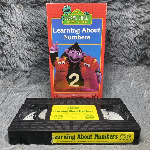 MY SESAME STREET Home Video Learning About Numbers VHS Tape 1986 Jim ...