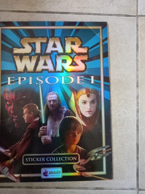 MERLIN STAR WARS Episode 1 Sticker Book Collections Incomplete Topps £8 ...