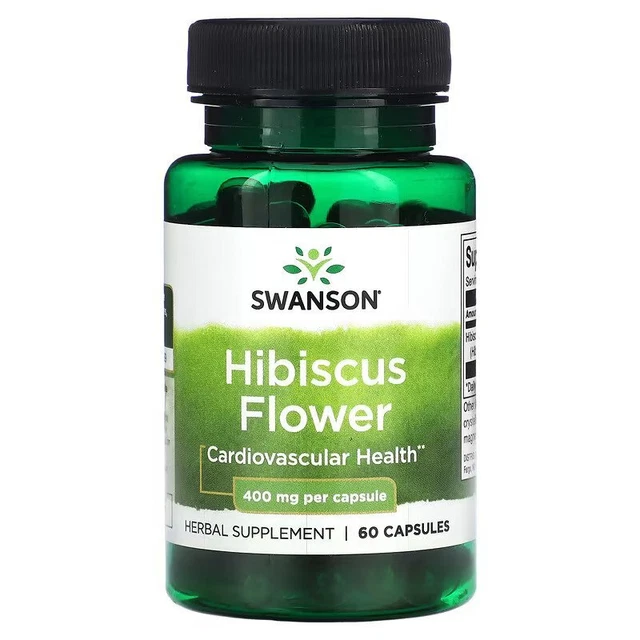 HIBISCUS POWDER FLOWERS Capsules 400mg 60 Caps | Cholesterol Blood ...