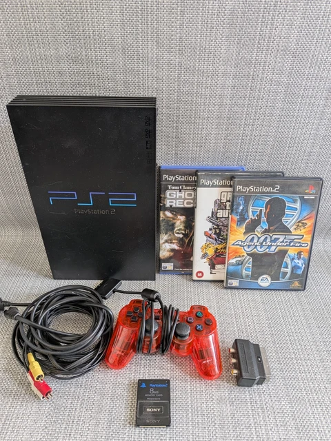 SONY PLAYSTATION 2 PS2 FAT Black Console With Games, Controller ...