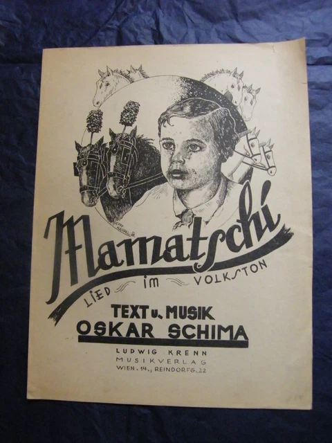 & SPARTITO MAMATSCHI Oskar Schima Music Sheet " EUR 14,76 - PicClick IT