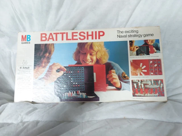 VINTAGE MB GAMES Battleship Naval Strategy Game 1975 Retro Board Game £ ...