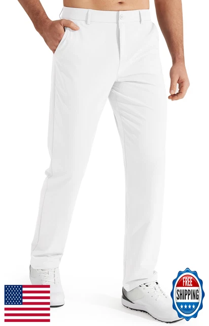 LIBIN MEN'S GOLF Pants 35W 32L Classic Fit Stretch Quick-Dry ...