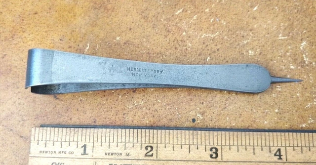 ANTIQUE BURNING IRON - Woolen Weavers Tool - Herbert Story - Rare ...