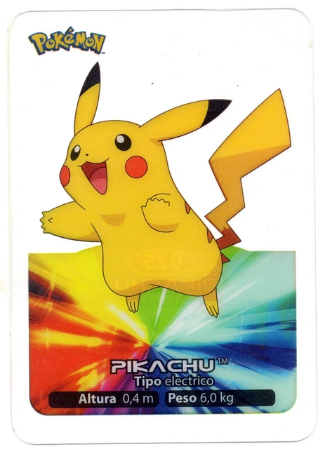 PIKACHU #025 LAMINCARD Coleccion Pokemon Lamincards 2005 Edibas (Usada ...