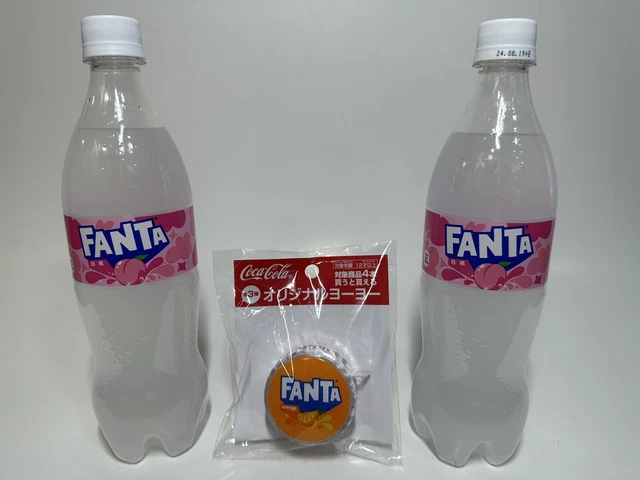 FANTA PEACH 700ML LIMITED EDITION JAPANESE SODA BOTTLES *2 BOTTLES w ...
