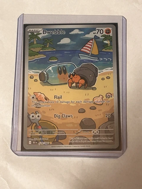 DWEBBLE IR 129/086 Sv: Black Bolt Pokemon 2025 Illustration Rare £22.44 ...