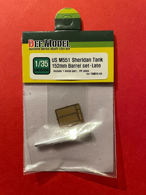 1/35 DEF MODEL Dm35088: Tube Canon 152Mm M81E1 M551 Sheridan Us Army ...