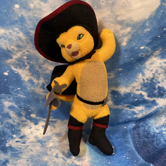SHREK PUSS IN Boots Dreamworks Cat Boots Plush Toy £12.00 - PicClick UK