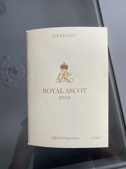 ROYAL ASCOT 2024 Day Five Race Card - Sat 22 June Mint Condition ...