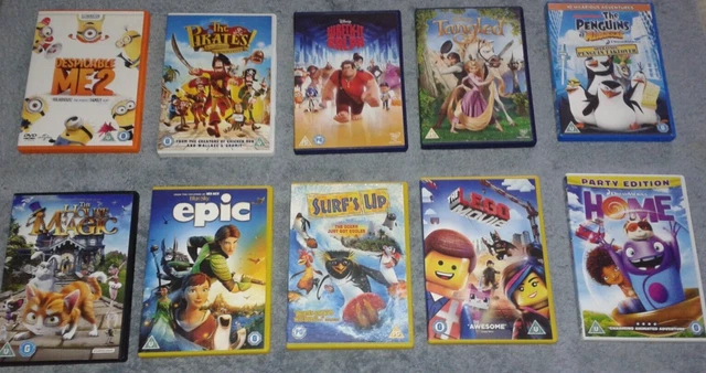 10 X CHILDREN'S DVD Bundle. Family, Kids, Job Lot. Disney Dreamworks Lego £9.99 - PicClick UK