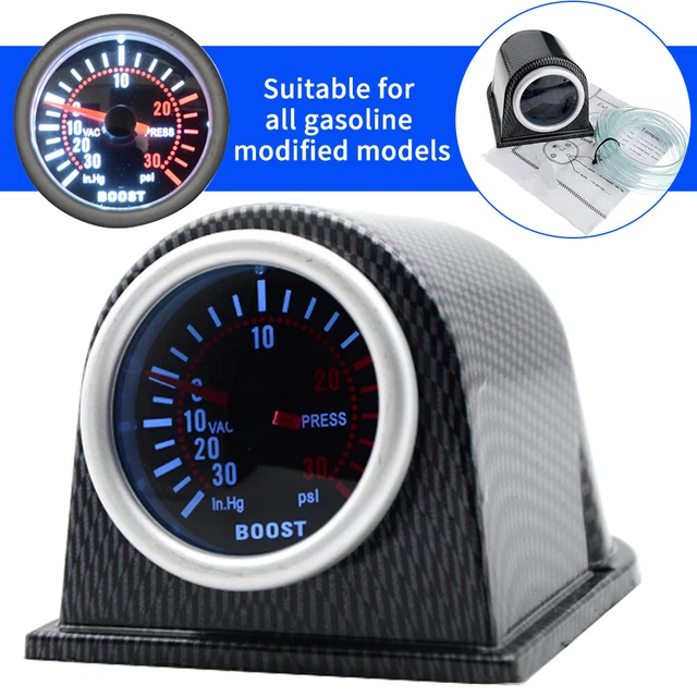 52MM 30PSI CAR Instruments Pressure Vacuum Turbine Turbo Boost Pressure ...