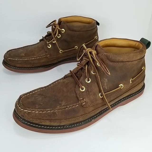 SPERRY TOP SIDER Gold Cup Leather Moc Chukka Boots Men's sz 10.5 Brown ...