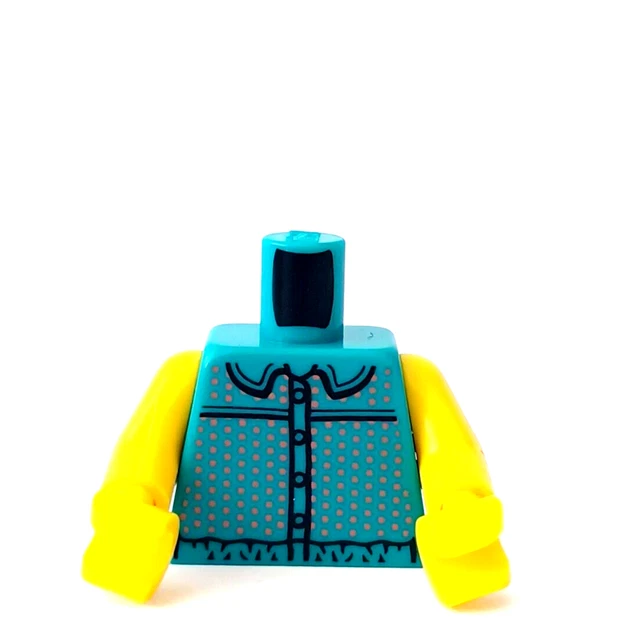 LEGO TORSO BODY For Minifigure Turquoise Vest Female Girl £1.60 ...