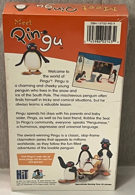 MEET PINGU NEW Vhs 2003 Hit Entertainment Kids Claymation Cartoon Show ...