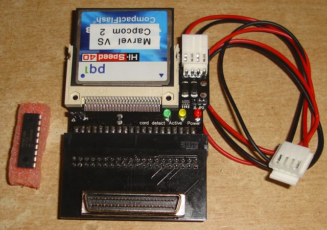 SEGA NAOMI 1 / 2 Compact Flash Cf Adapter Marvel Vs Capcom 2 £63.07 ...