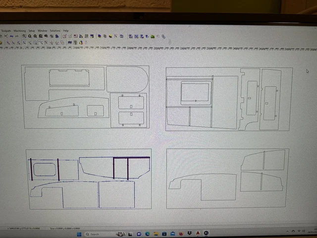 VW T5 T6 Camper van kitchen CAD files for CNC CUTTING! DXF DWG £260.70 ...