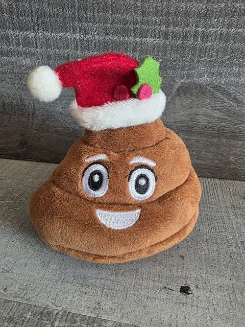 SANTA EMOJI POOP Swirl Plush Emoticon Emoji Christmas Edition 261c £13.36 - PicClick UK