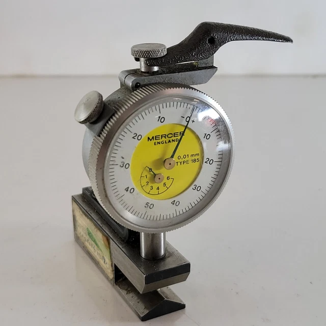 MERCER DIAL INDICATOR/DTI with Block (Type 185 Metric) £50.00 - PicClick UK