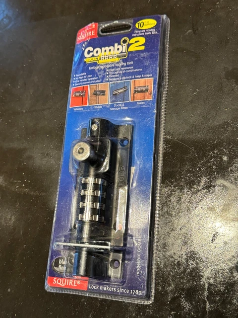 SQUIRE COMBI 2 Combination 4 wheel Locking Barrel Bolt 100mm £5.00 - PicClick UK