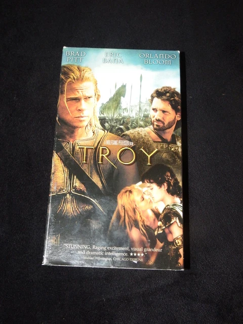 VINTAGE TROY VHS Tape Movie 2004 Brad Pitt Eric Bana Orlando Bloom £7. ...